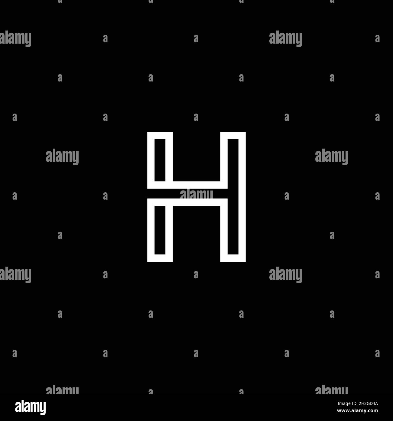 Letter H logo icon design template elements. Premium design Logo with ...