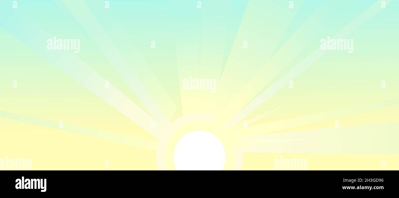 Illustration sun beams on Stock Vector Images - Alamy