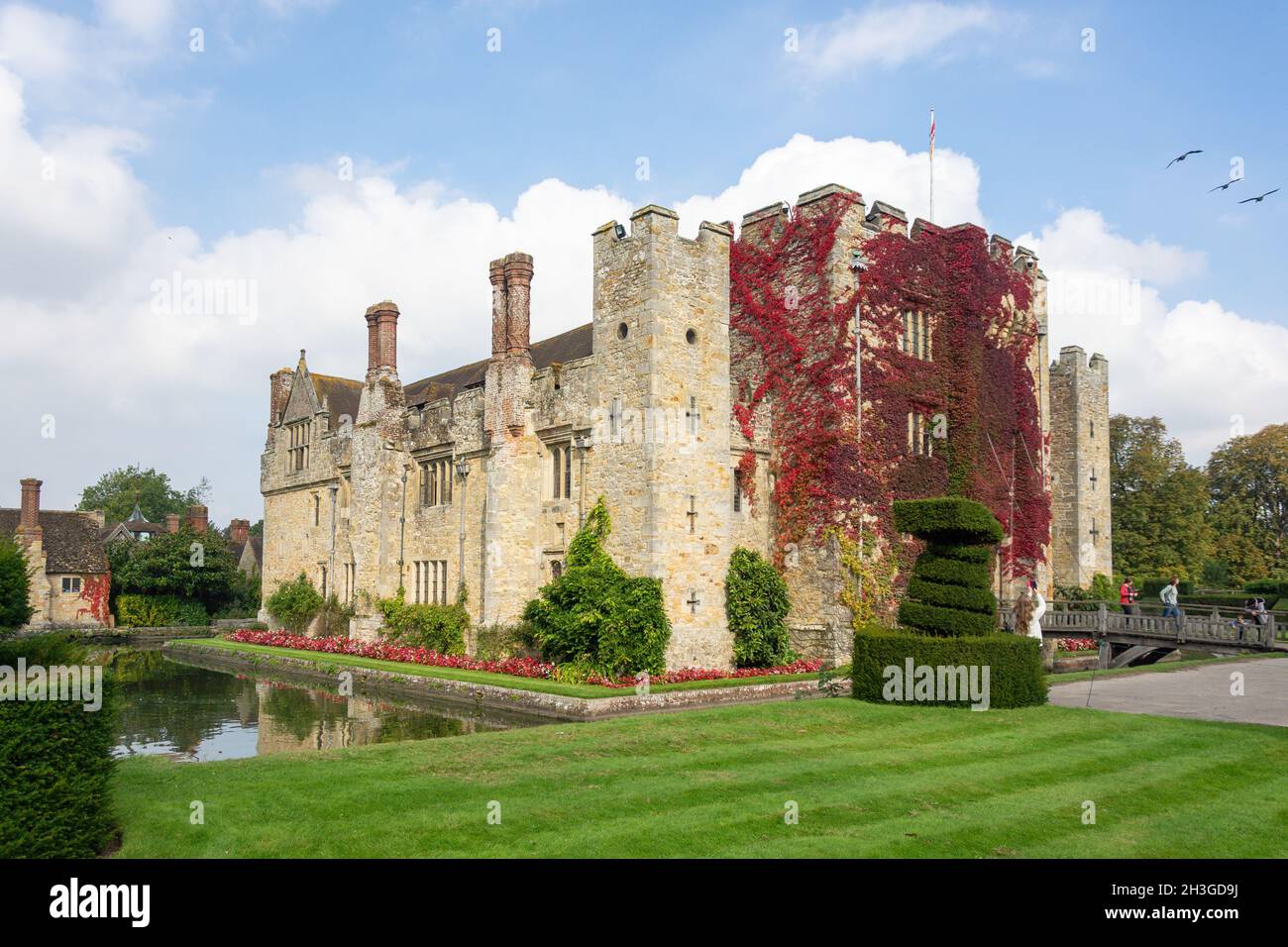 13th century Hever Castle, Hever, Kent, England, United Kingdom Stock ...