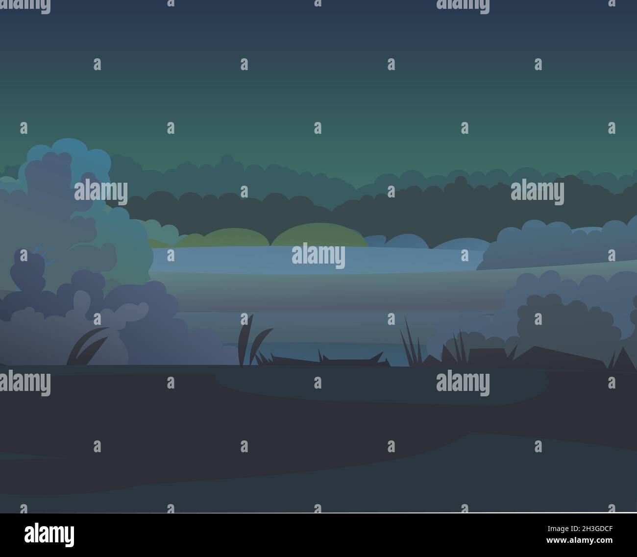 Beautiful view farm in Stock Vector Images - Alamy