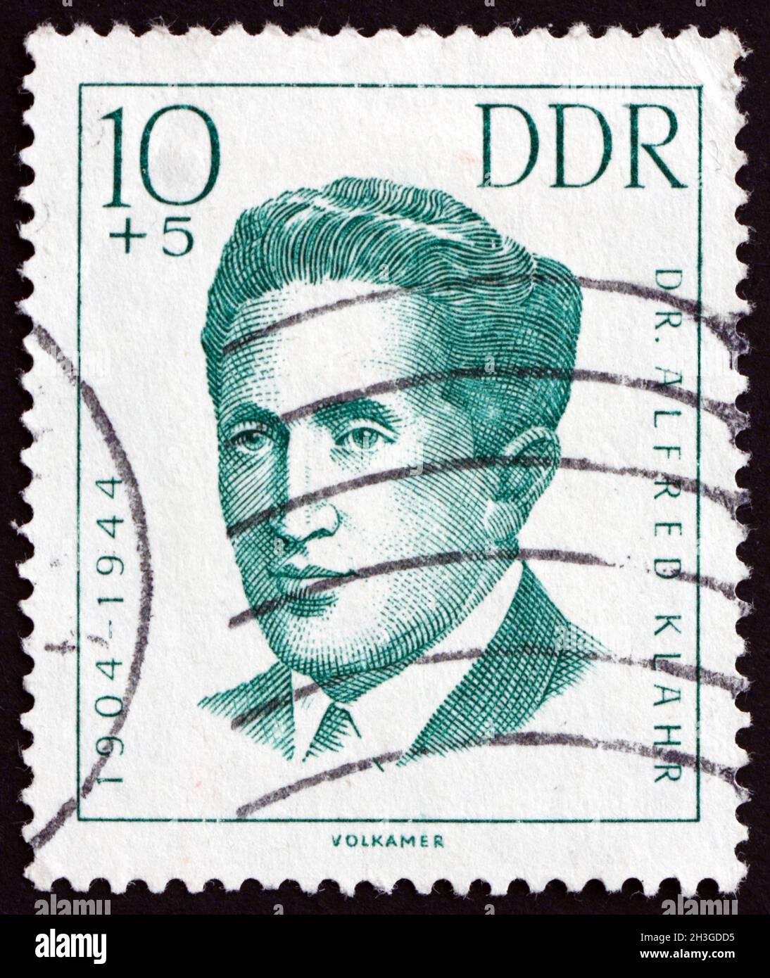 GERMANY - CIRCA 1962: a stamp printed in Germany shows Dr. Alfred Klahr ...