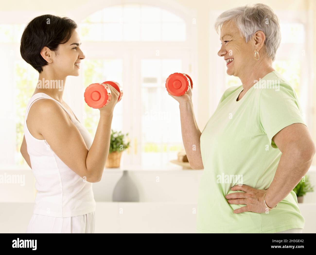Elderly Person Dumbbell High Resolution Stock Photography and Images ...