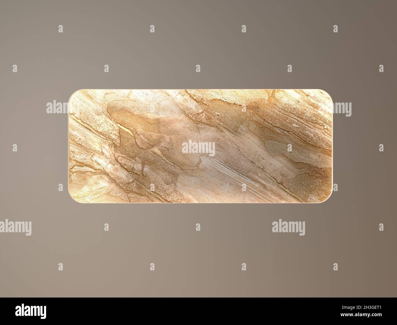 3d Rendering of a marble cladded niche with perimetral recessed ...