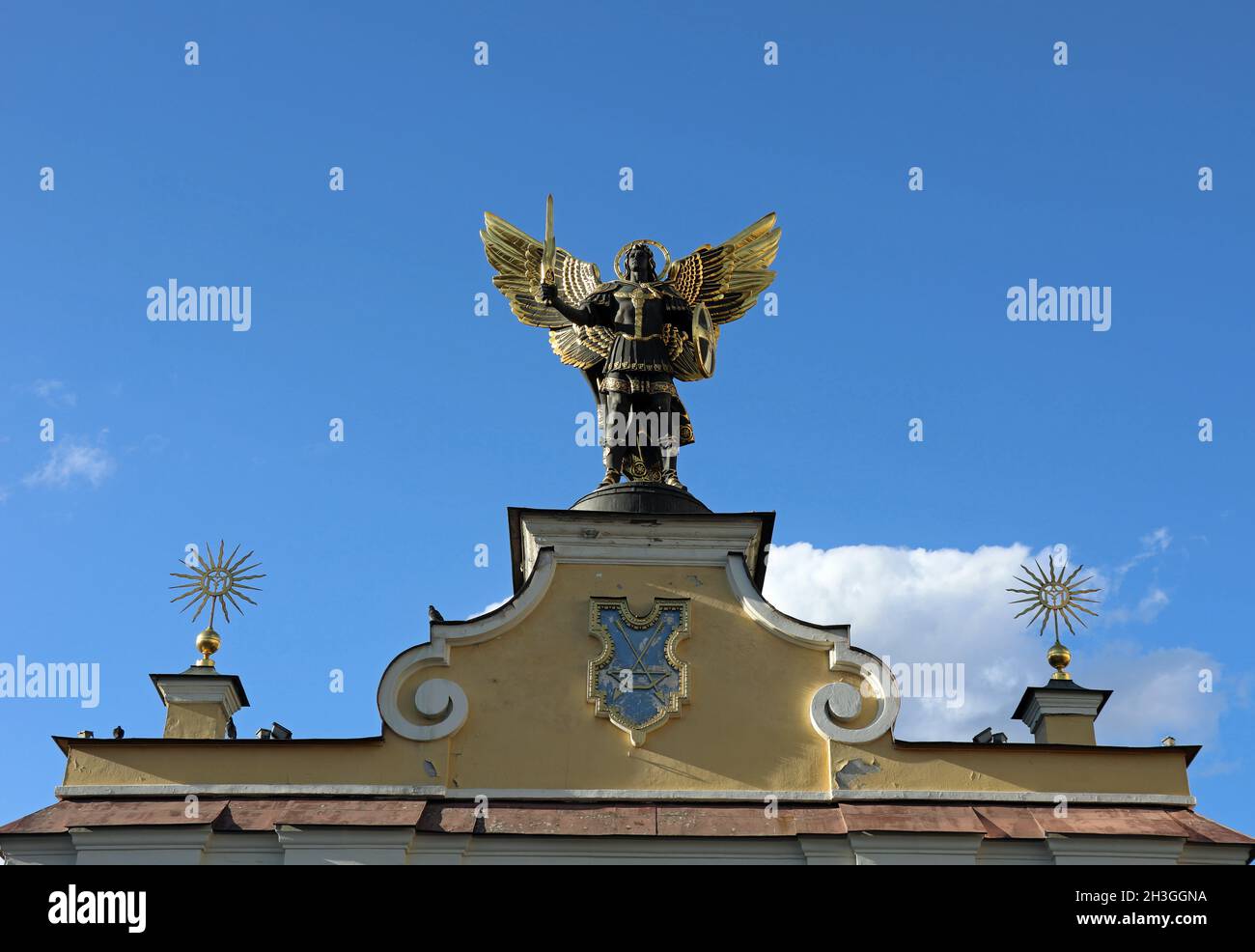 Archangel michael statue in kiev hi-res stock photography and images ...