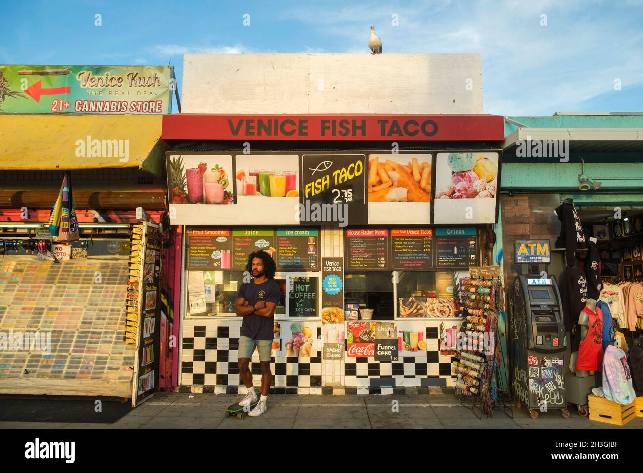 Venice beach food stand hi-res stock photography and images - Alamy
