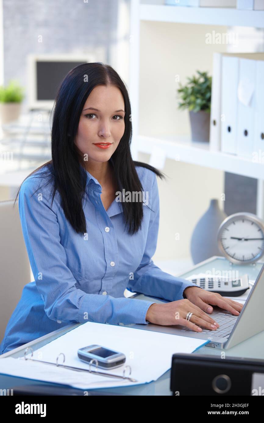Attractive american woman typing writing hi-res stock photography and ...