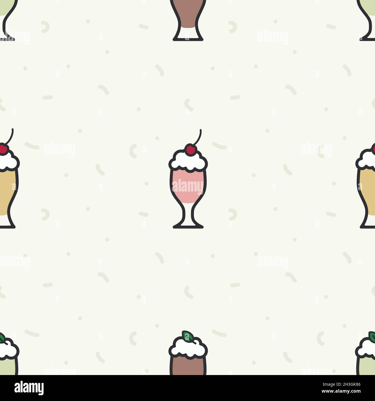 Various milkshakes - vector background Stock Vector Image & Art - Alamy