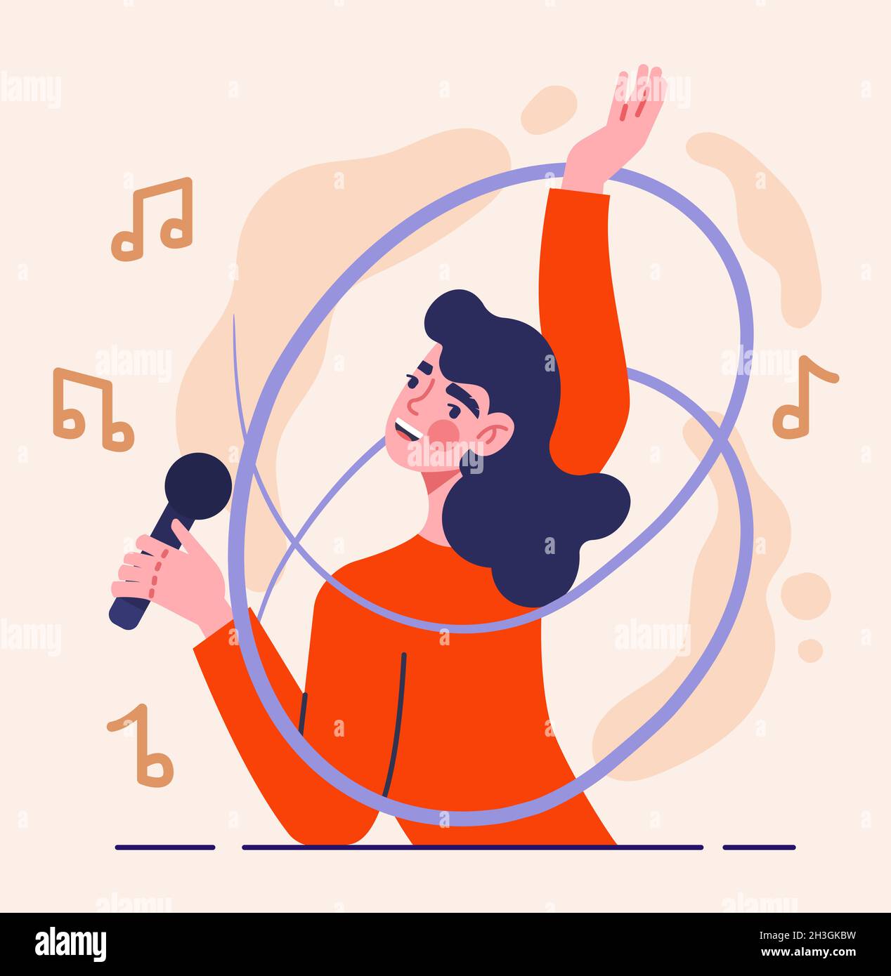 The jazz singer Stock Vector Images - Alamy