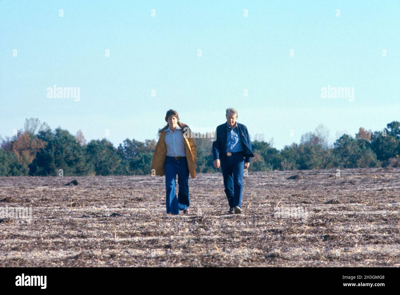 U.S. President Jimmy Carter with his son James Earl "Chip" Carter III ...