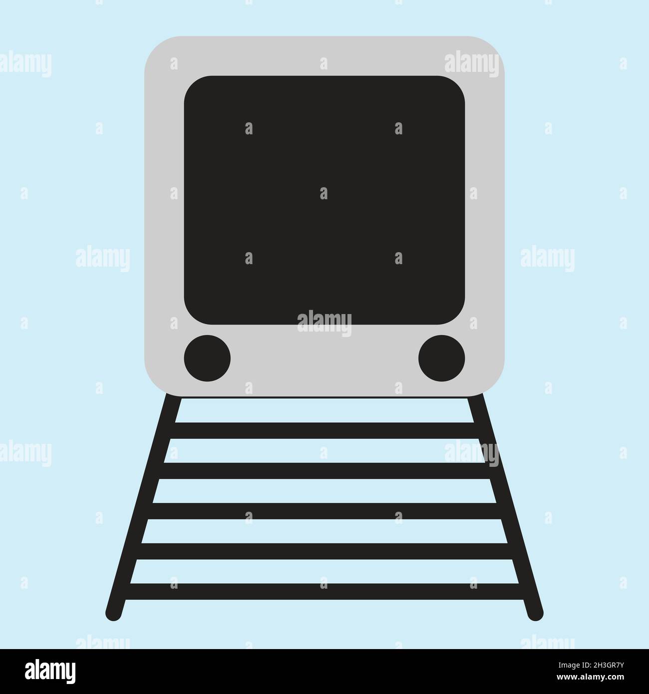 Train icon front view flat design Stock Vector Image & Art - Alamy