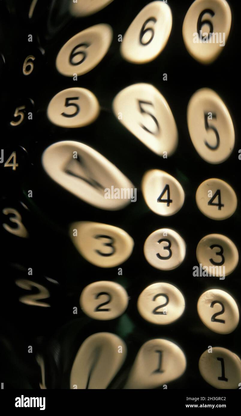 Close-up of an old adding machine and number keys Stock Photo - Alamy