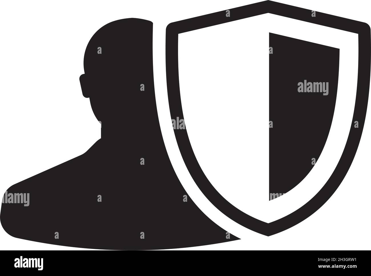 Personal life and family insurance as icon in style simple icon ...