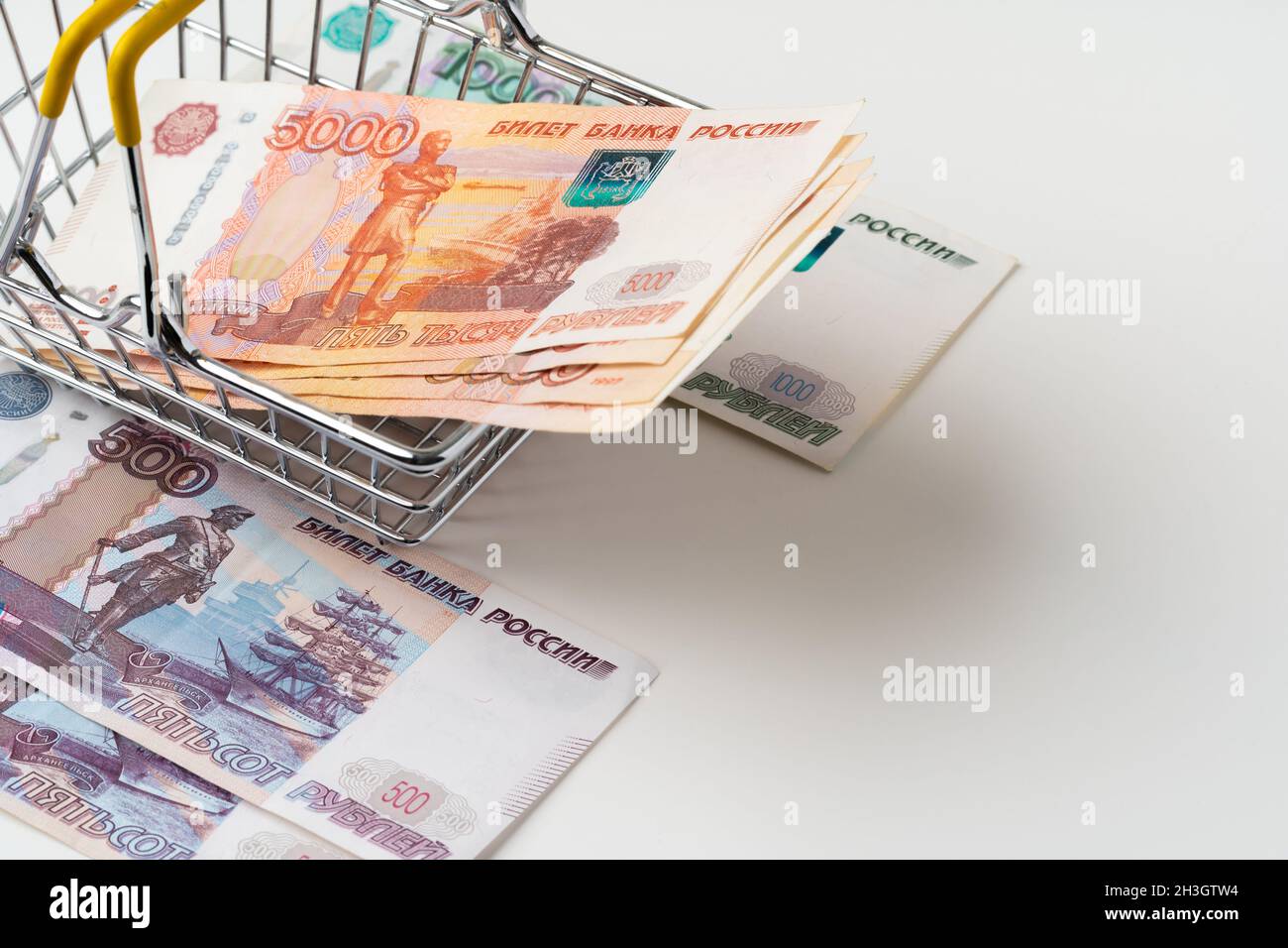 Russian rubles in shopping hi-res stock photography and images - Alamy