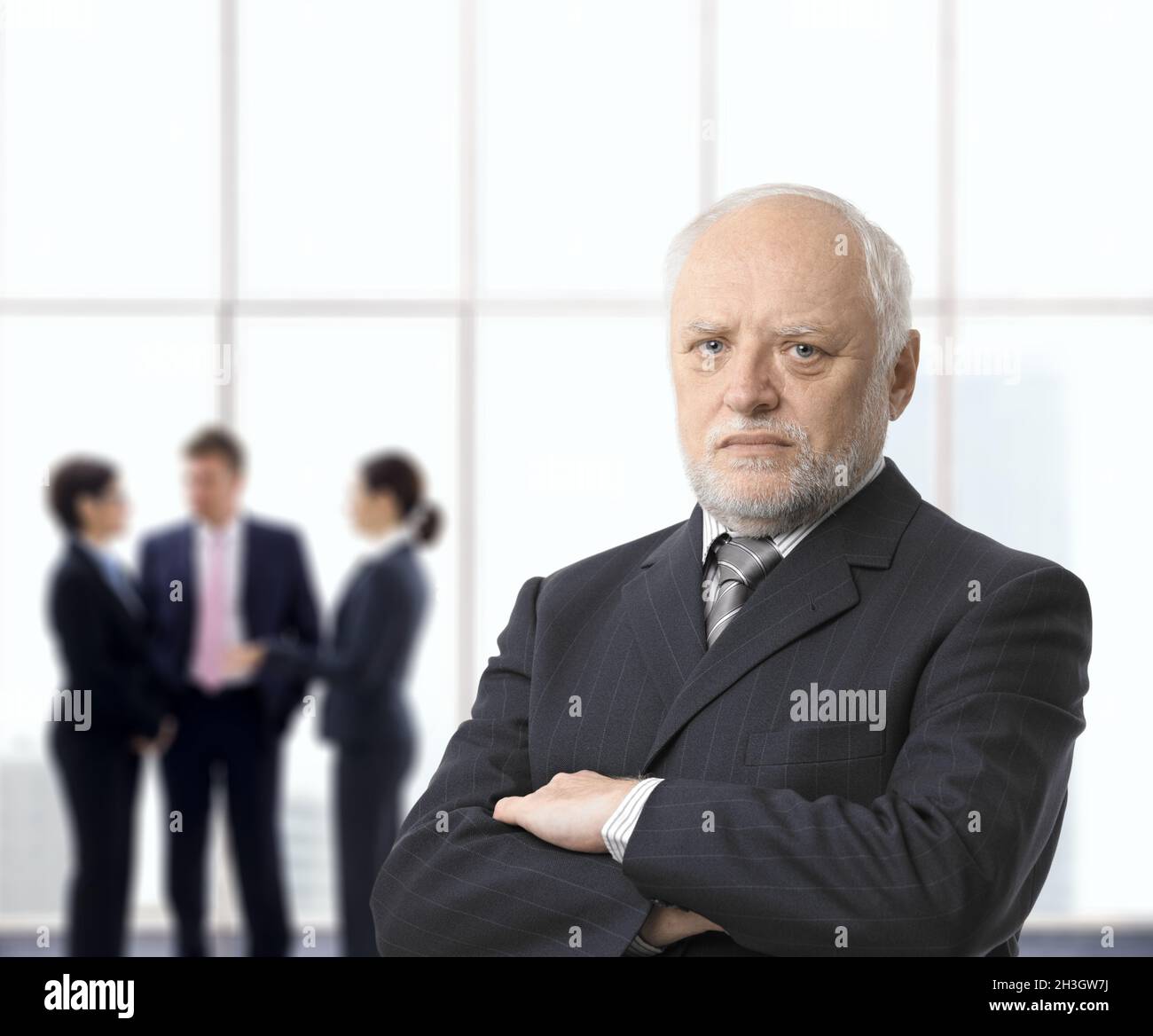 Serious businessman portrait Stock Photo - Alamy