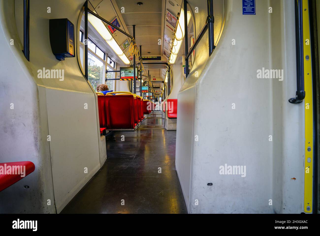 Vienna Austria - September 3 2017; Corridor interior of public urban ...