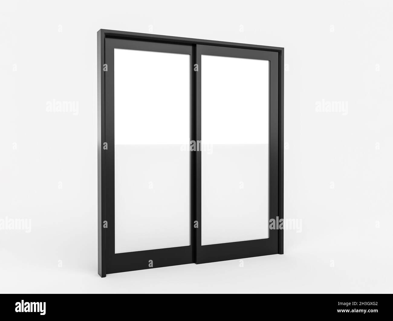 Illustration of a window on a white background Stock Photo - Alamy