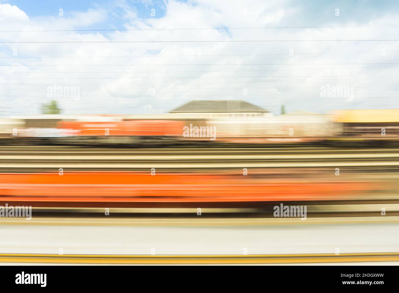 Motion blurred background for freight and transport Stock Photo - Alamy