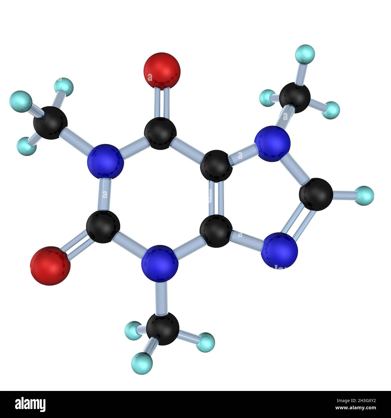 Caffeine structure hi-res stock photography and images - Alamy
