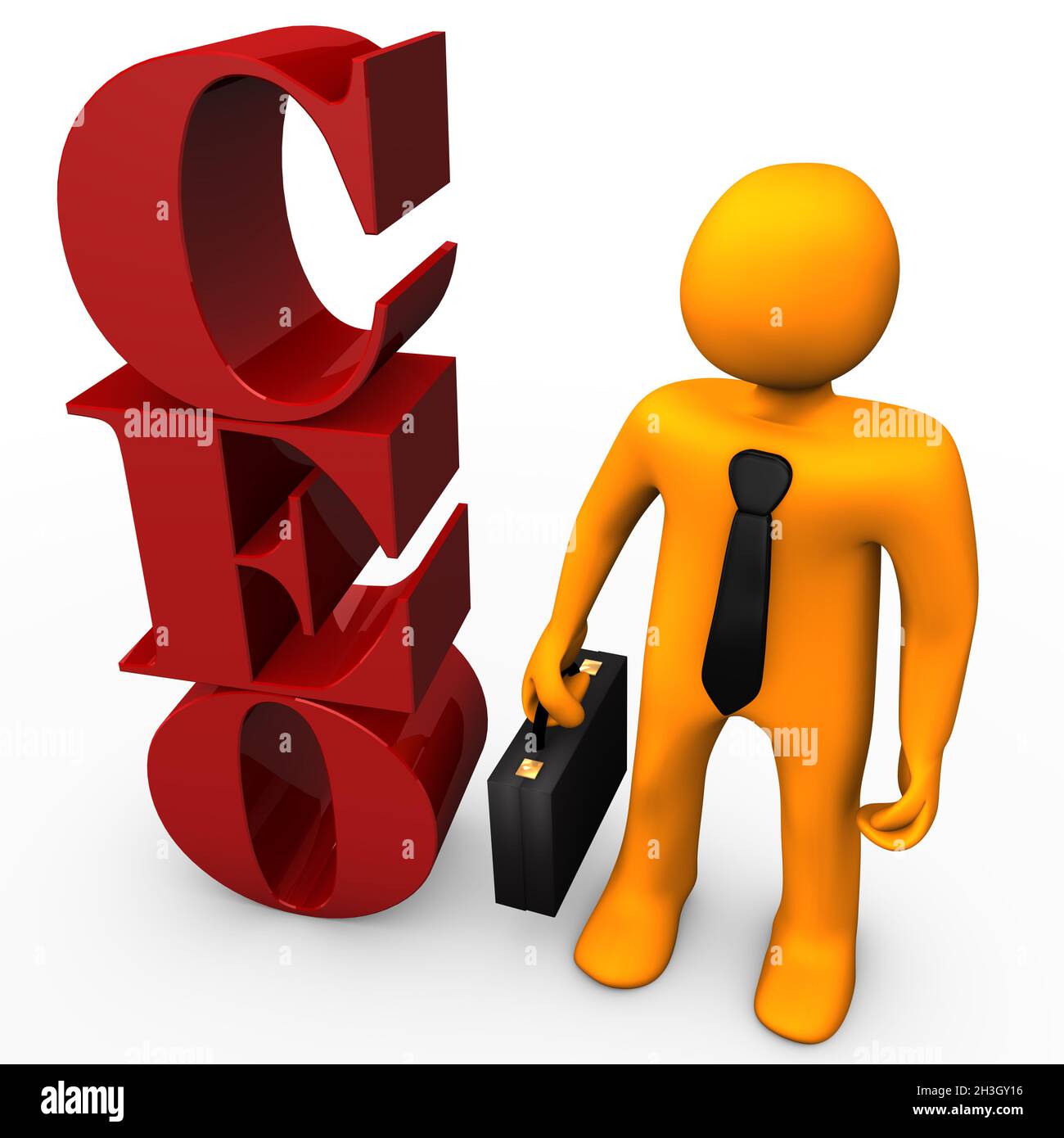Ceo 3d illustration Cut Out Stock Images & Pictures - Alamy