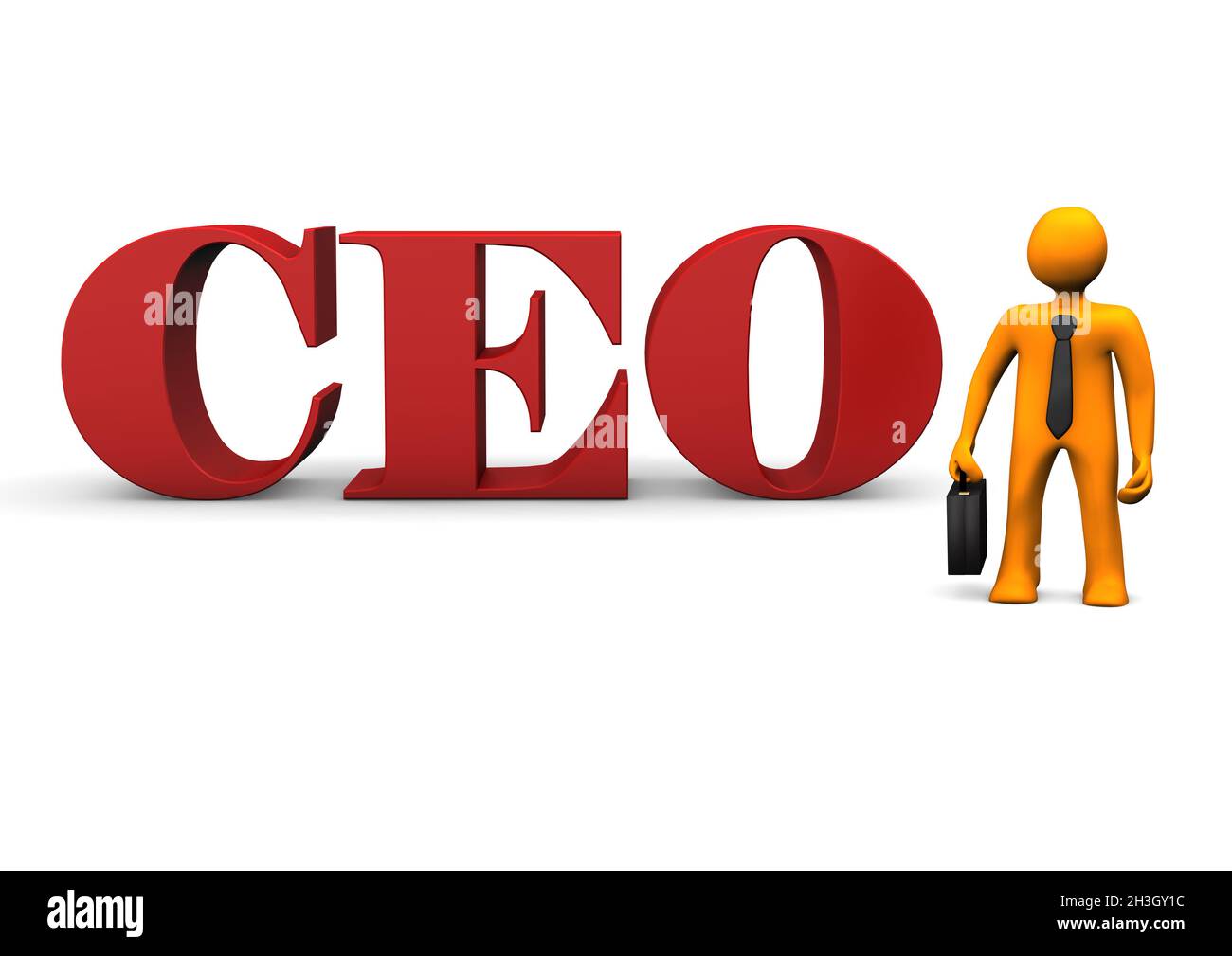 Ceo 3d illustration Cut Out Stock Images & Pictures - Alamy