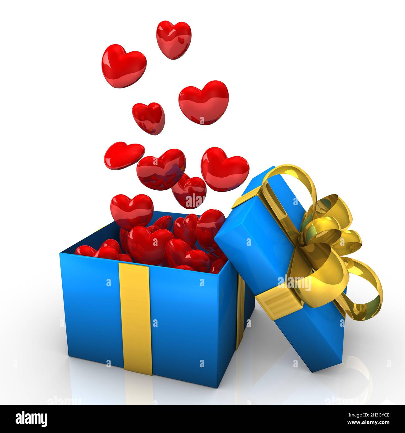 Red and blue hearts hi-res stock photography and images - Alamy