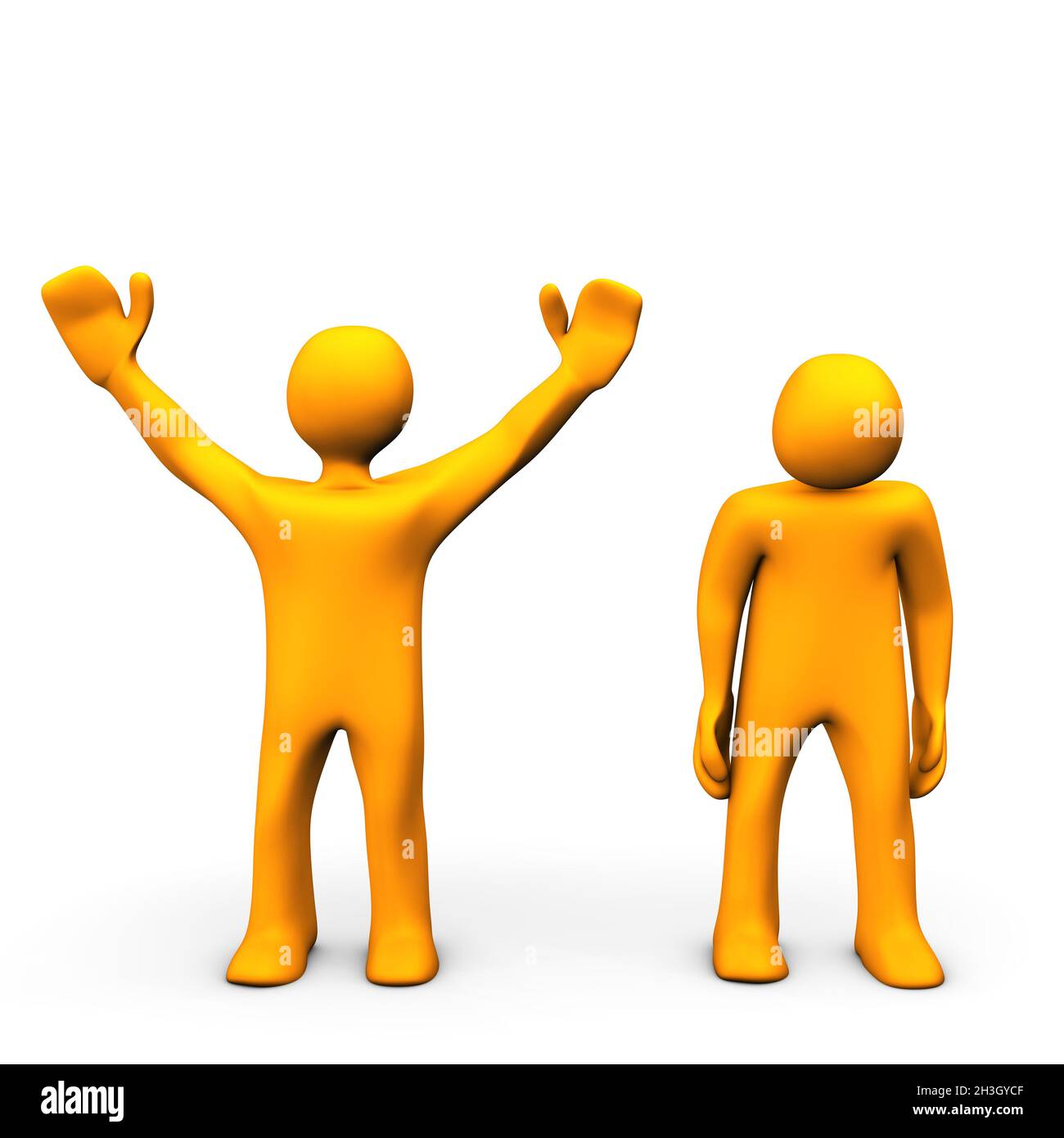 Winner And Loser Stock Photo - Alamy