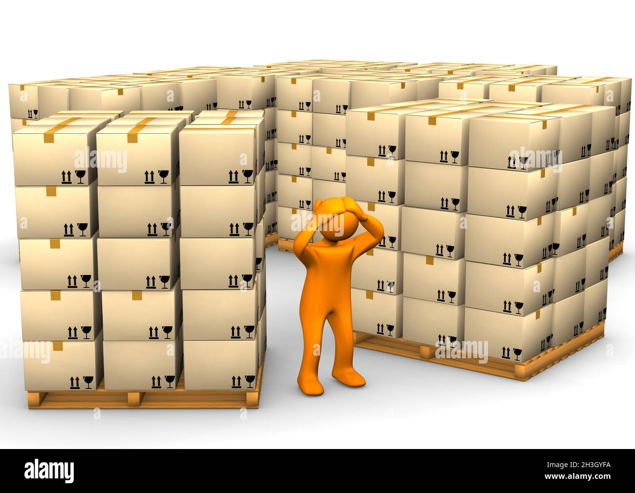 Delivery warehouse Cut Out Stock Images & Pictures - Alamy