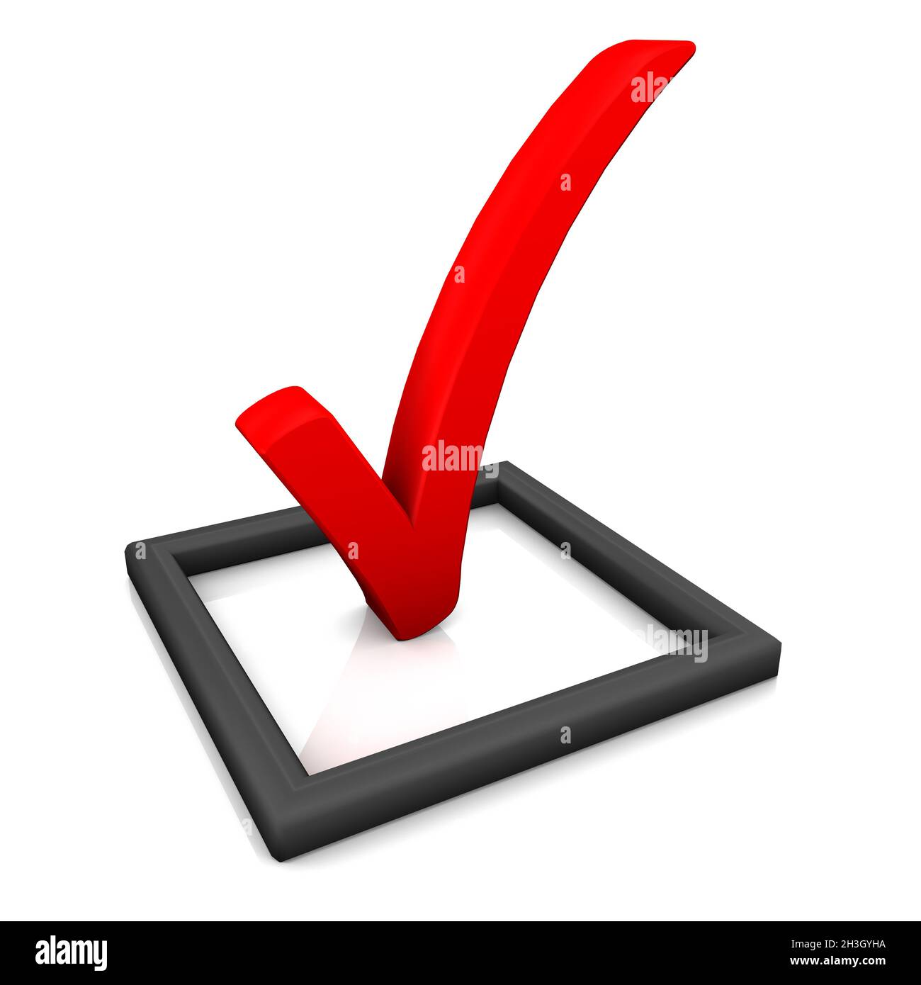 Check List Symbol Red Stock Photo - Alamy