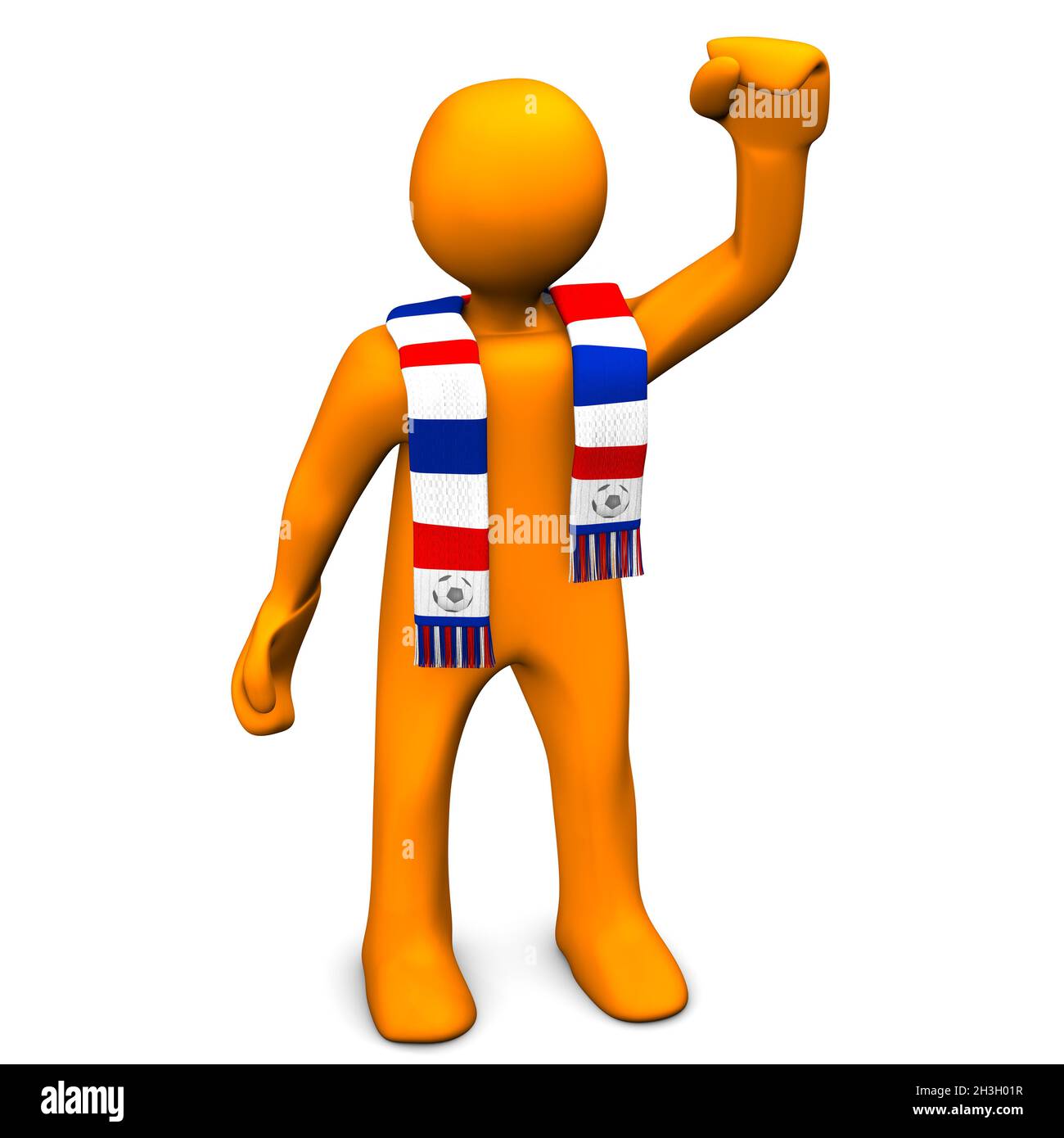 Football fan woman Cut Out Stock Images & Pictures - Alamy