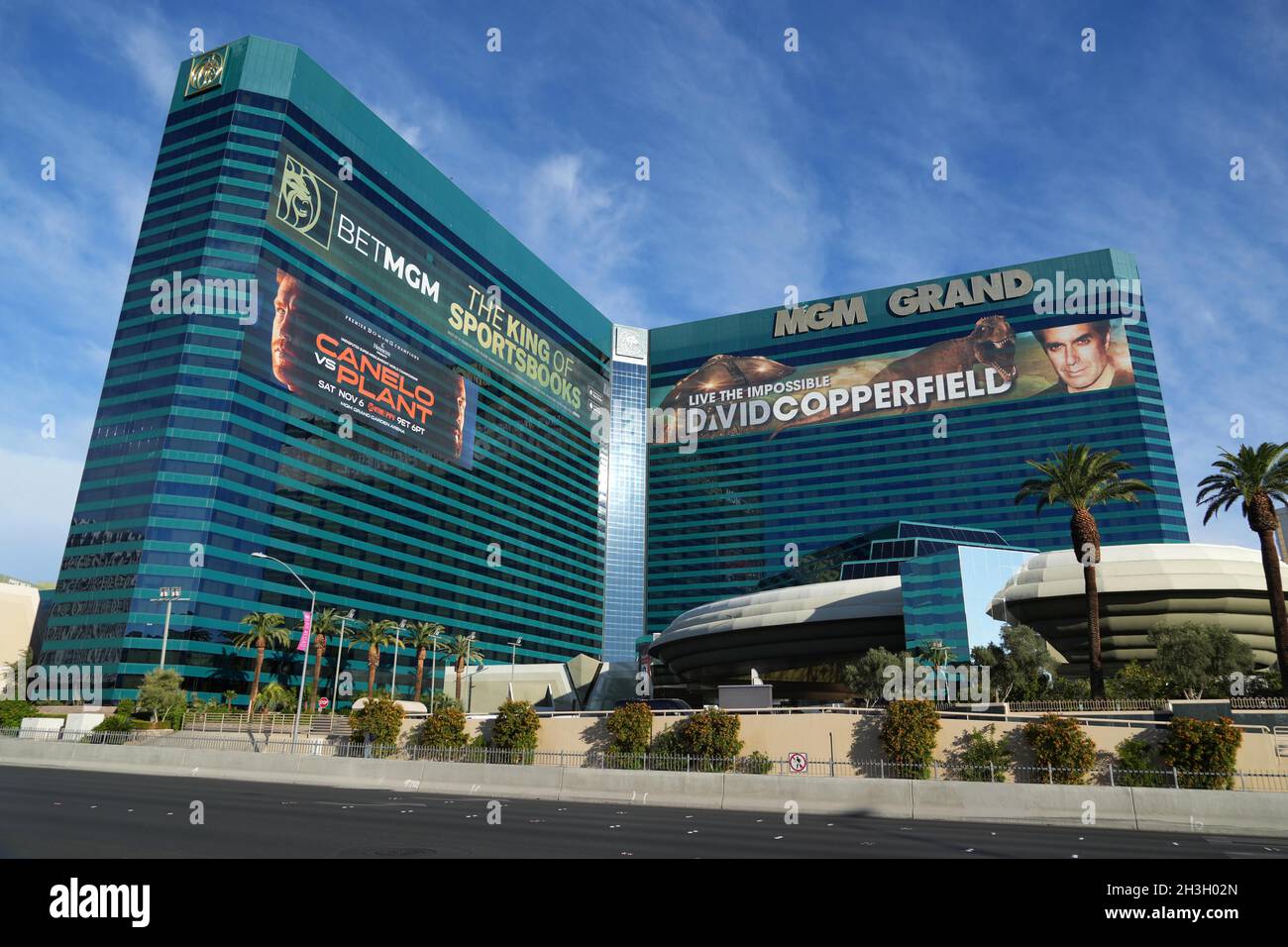 The MGM Grand Las Vegas on the Las Vegas strip is seen, Monday, Oct. 25 ...
