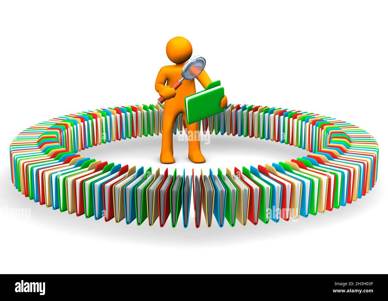 Cartoon folders hi-res stock photography and images - Alamy