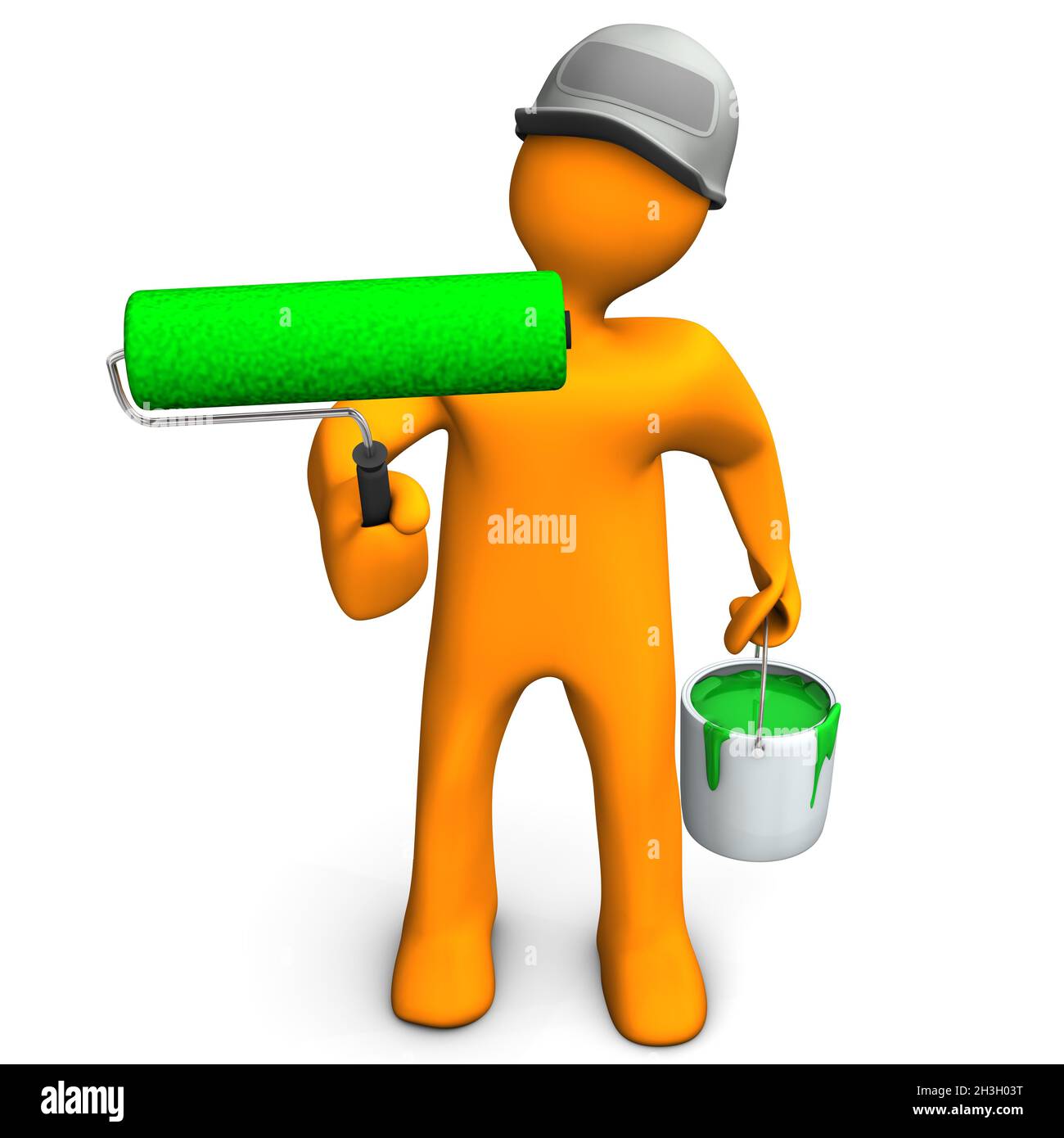 Orange wall paint Cut Out Stock Images & Pictures - Alamy