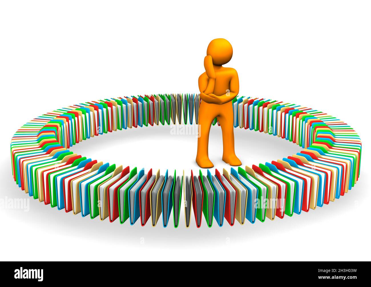 File folder cartoon character Cut Out Stock Images & Pictures - Alamy