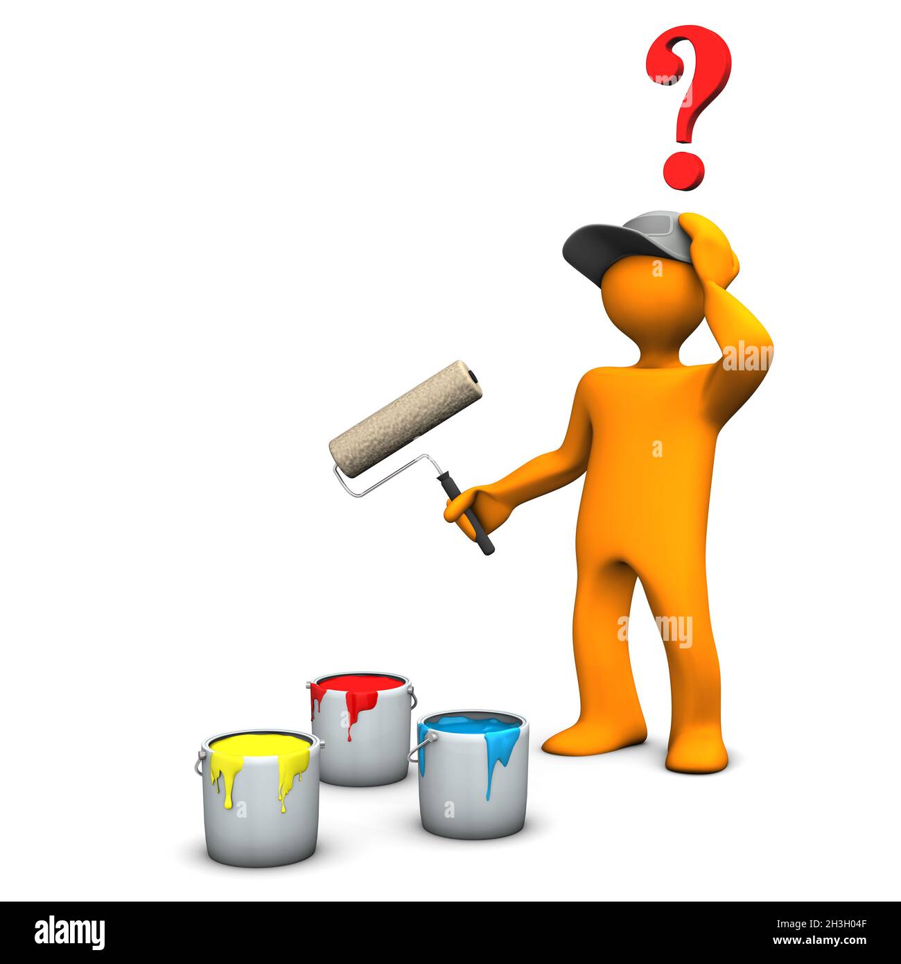 Red paint question mark hi-res stock photography and images - Alamy