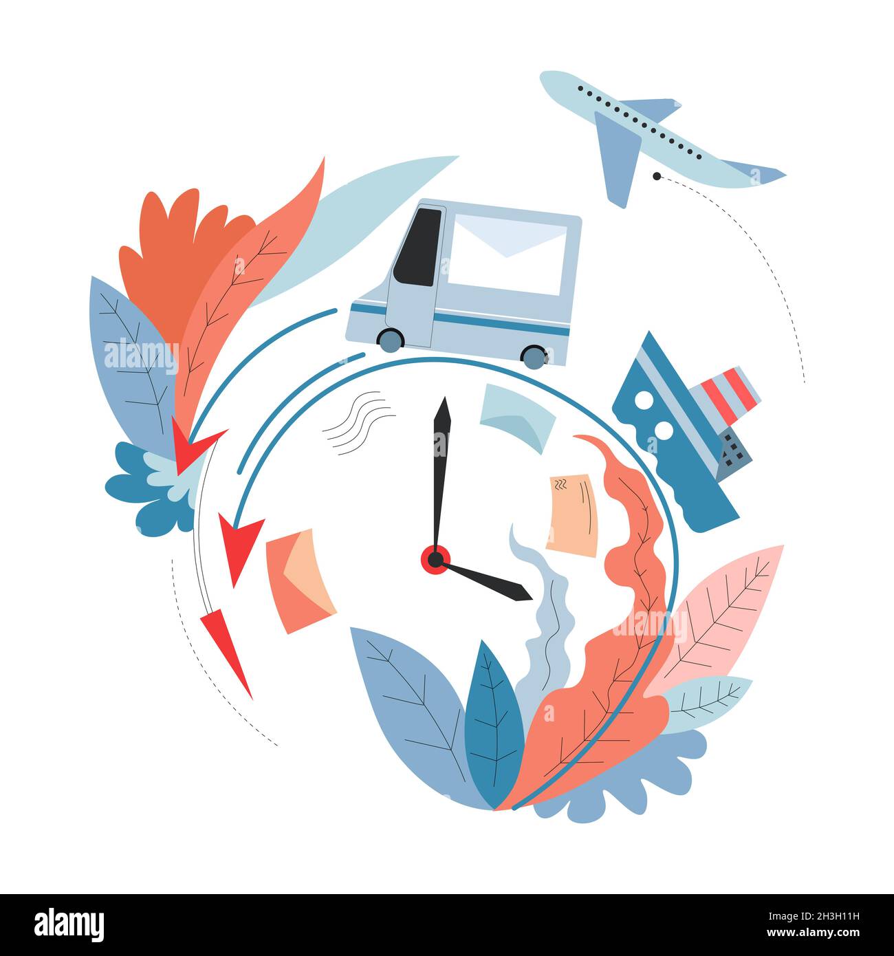 Side water delivery truck Stock Vector Images - Alamy