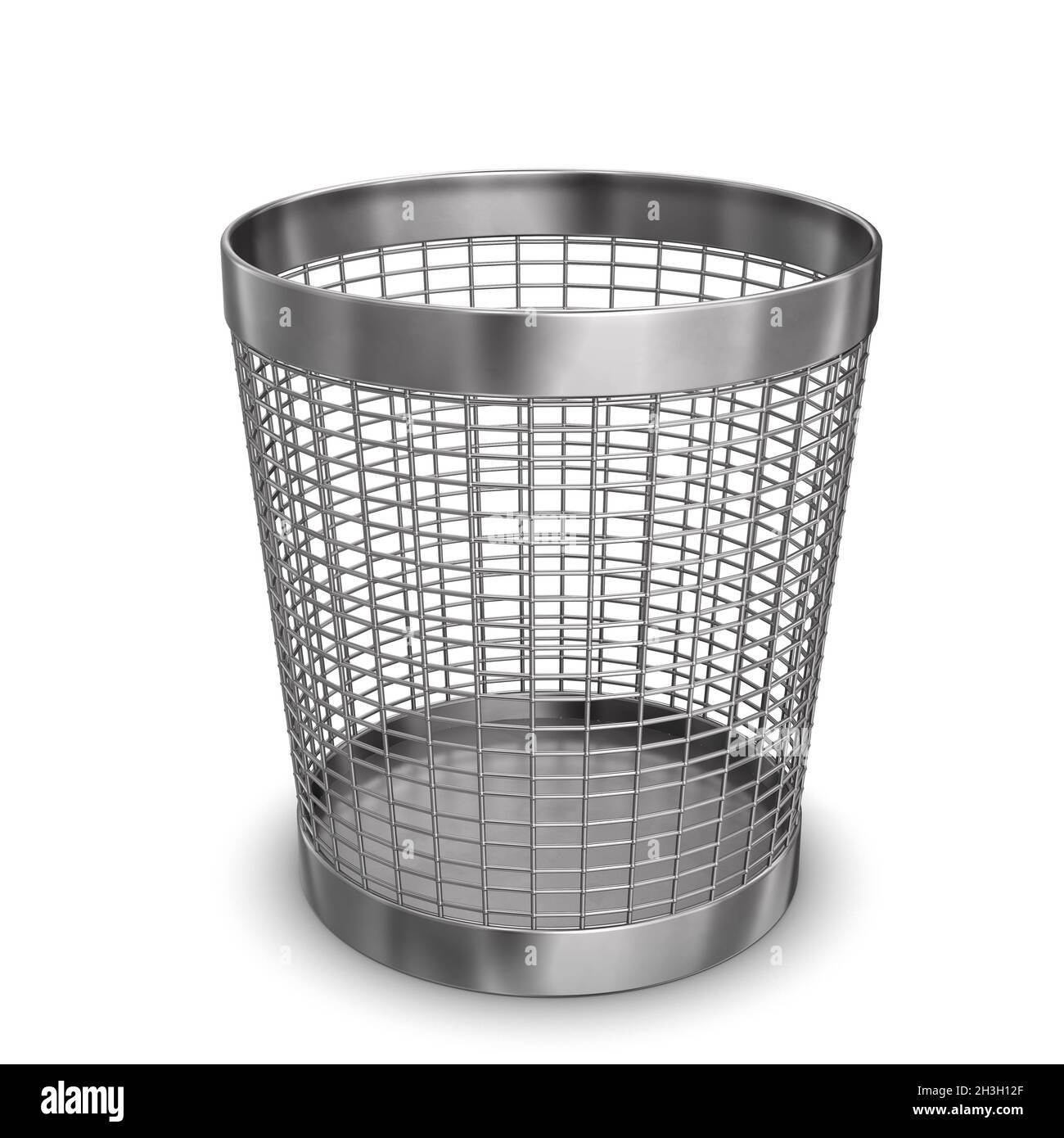 Steel trash bin Cut Out Stock Images & Pictures - Alamy
