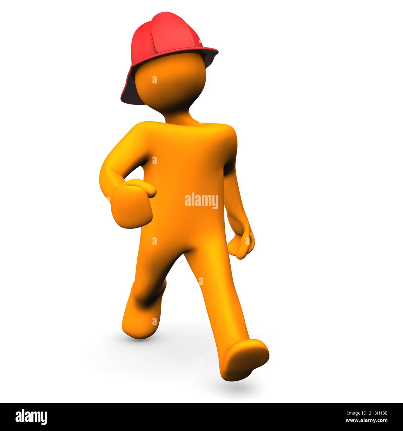 Cartoon fire fighter with fire hi-res stock photography and images - Alamy