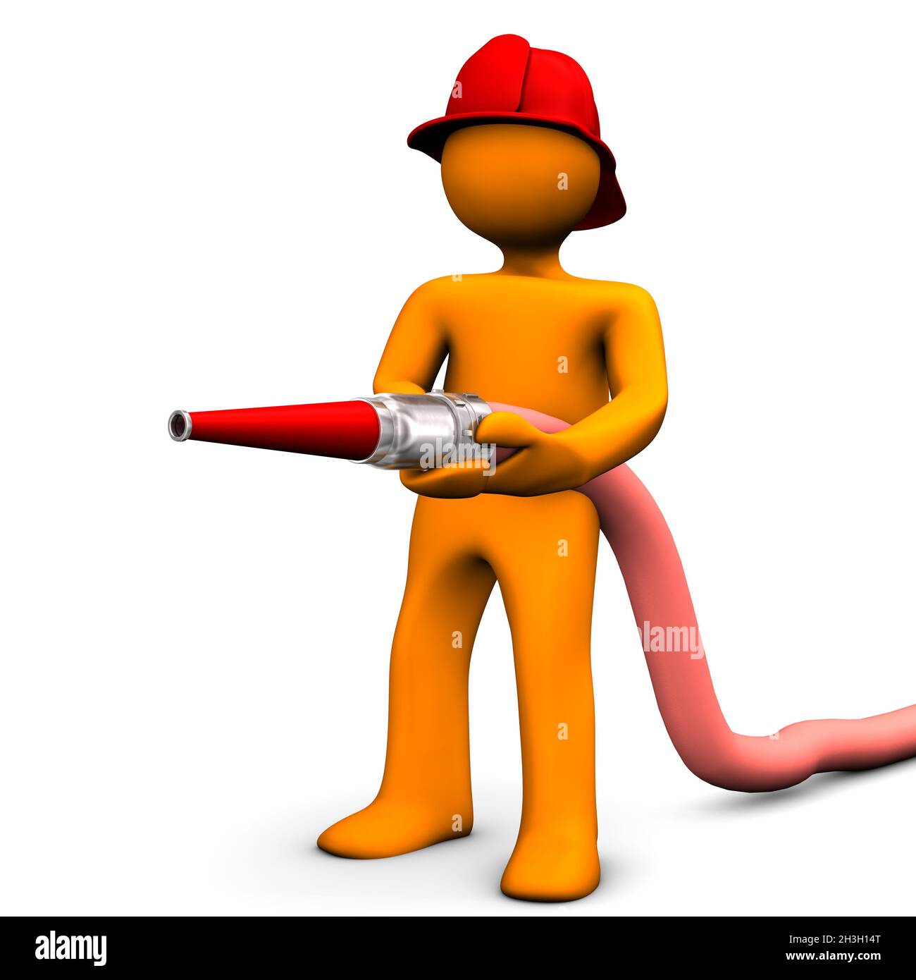 Fireman Fire Hose Stock Photo - Alamy
