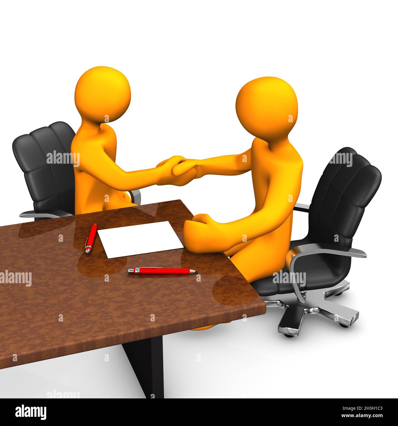 Cartoon trade deal hi-res stock photography and images - Alamy