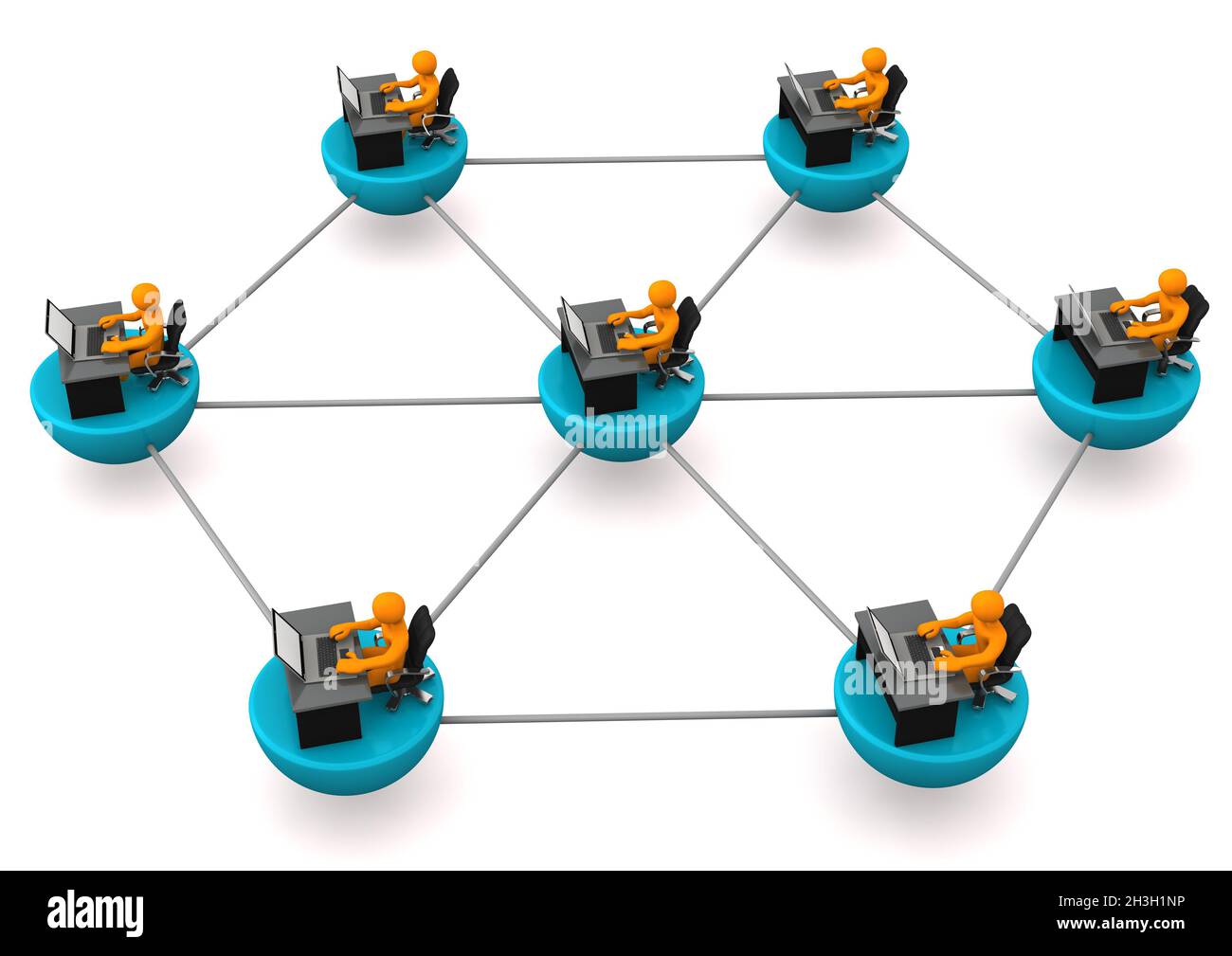 Networked team hi-res stock photography and images - Alamy