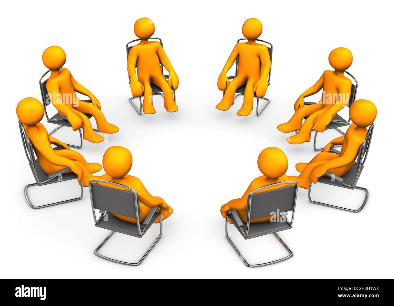 Sitting therapy group Cut Out Stock Images & Pictures - Alamy