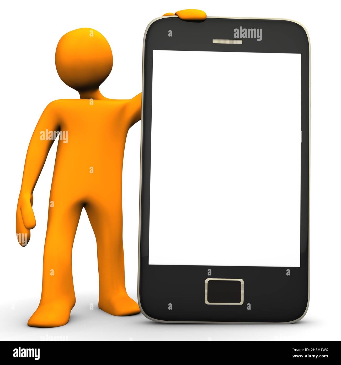 Figure with smartphone hi-res stock photography and images - Alamy