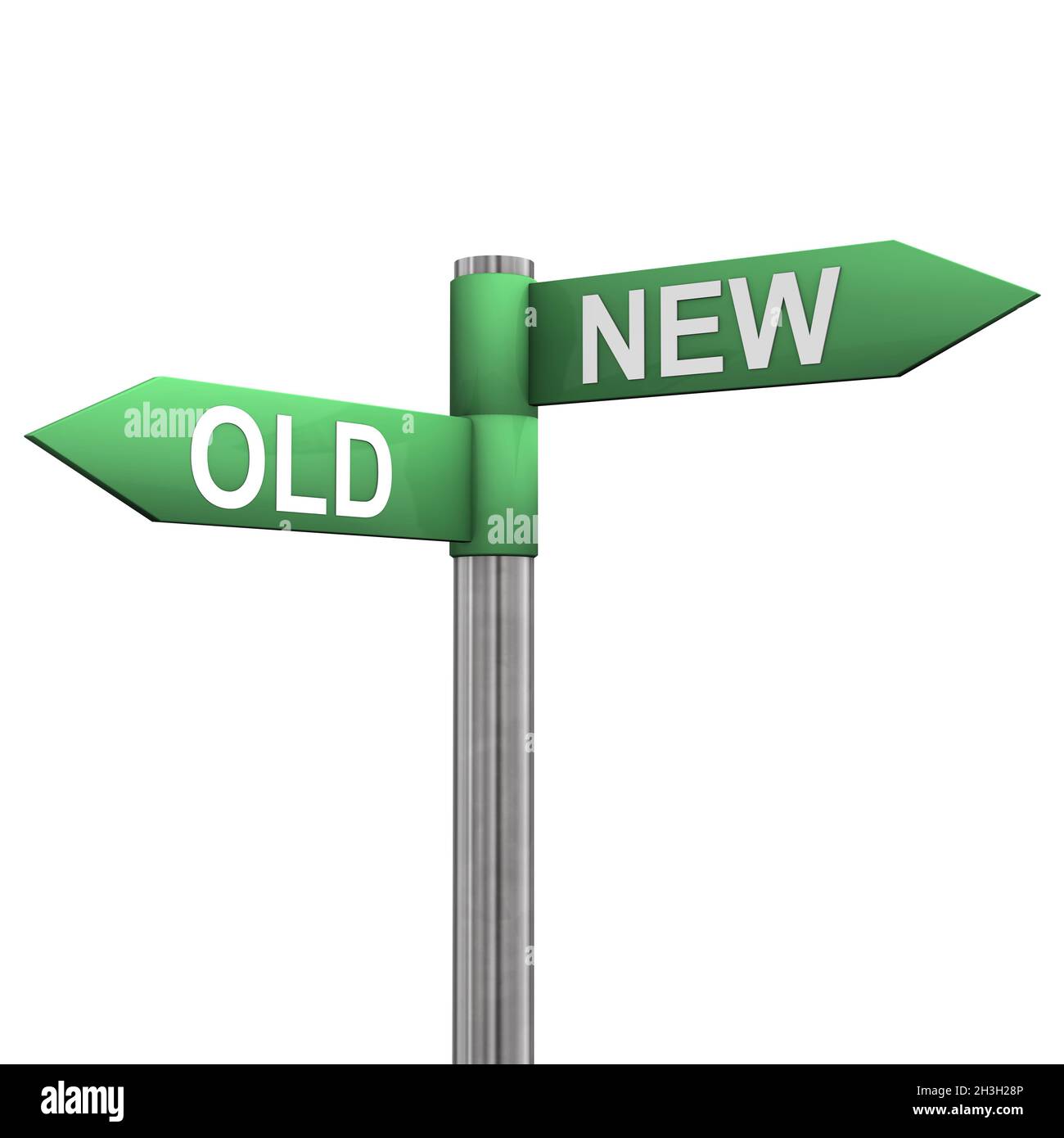 New Old Directions Stock Photo - Alamy