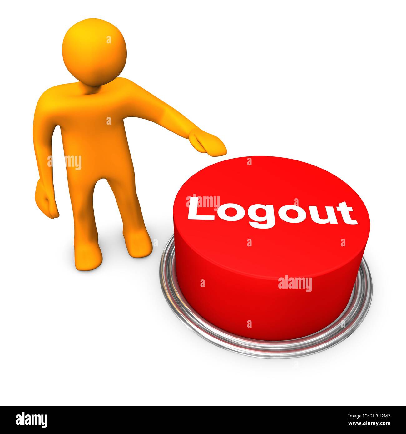 Logout hi-res stock photography and images - Alamy