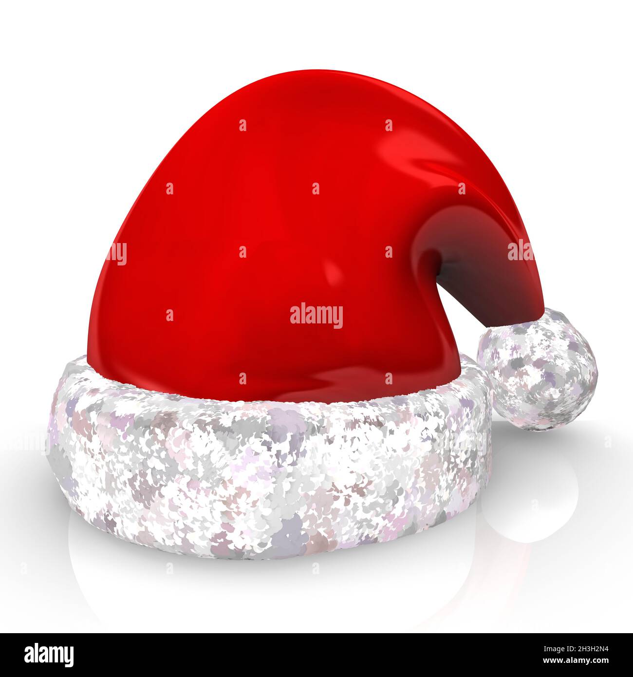 Red Santa Claus Cap Stock Photo - Alamy
