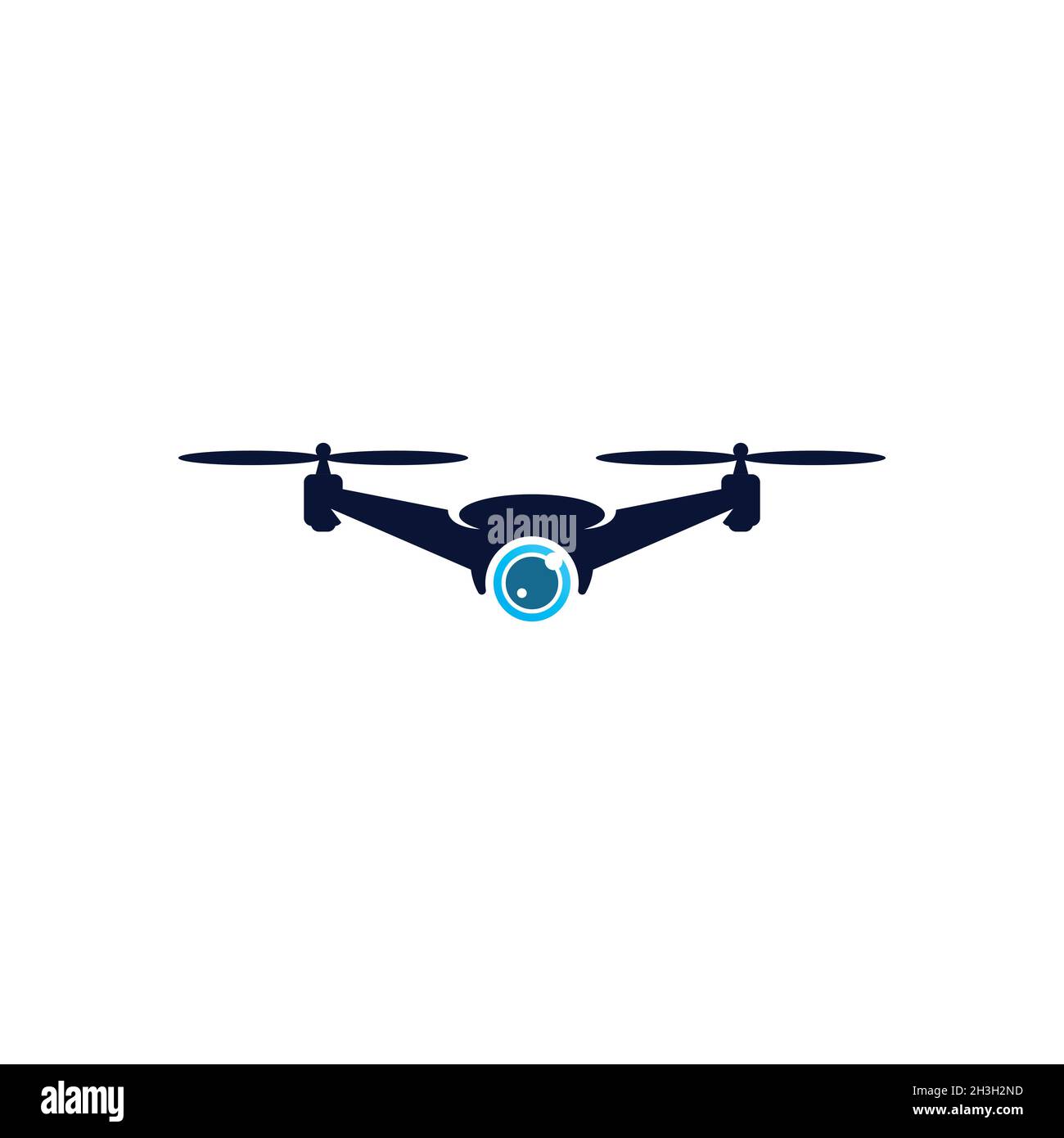 Drone vector icon design illustration template Stock Photo - Alamy