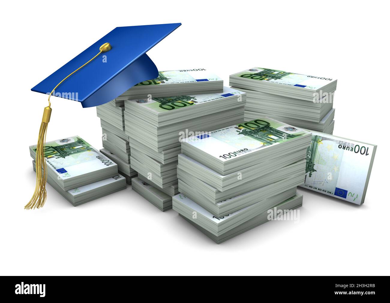 Graduation Cap Money Stock Photo - Alamy