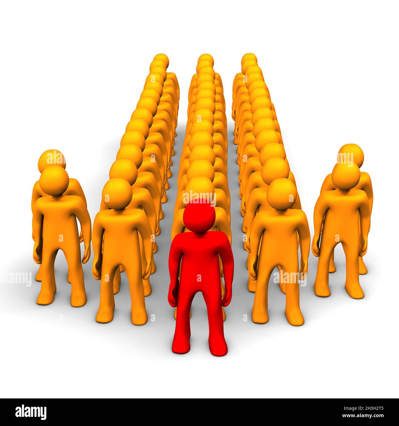 Red Leader Arrow Stock Photo - Alamy