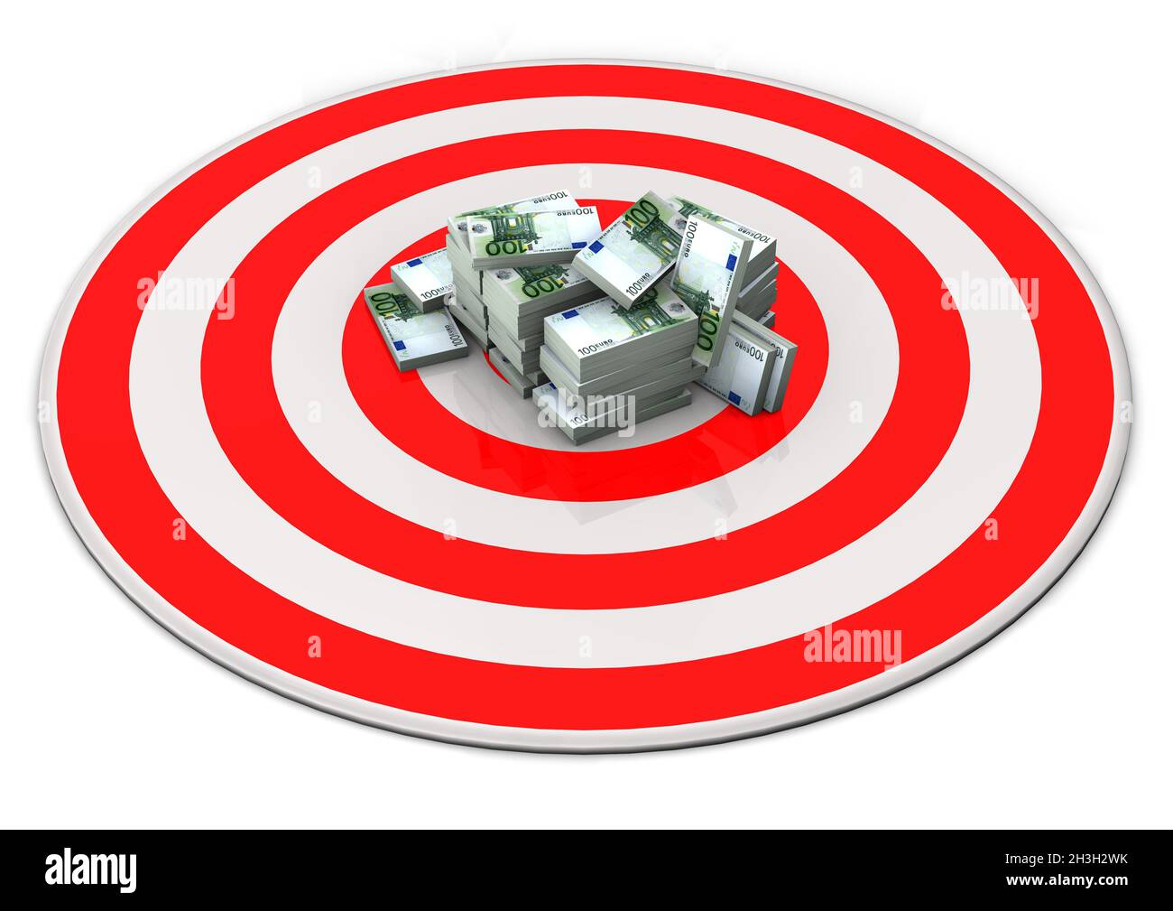 Target Money Euro Stock Photo - Alamy