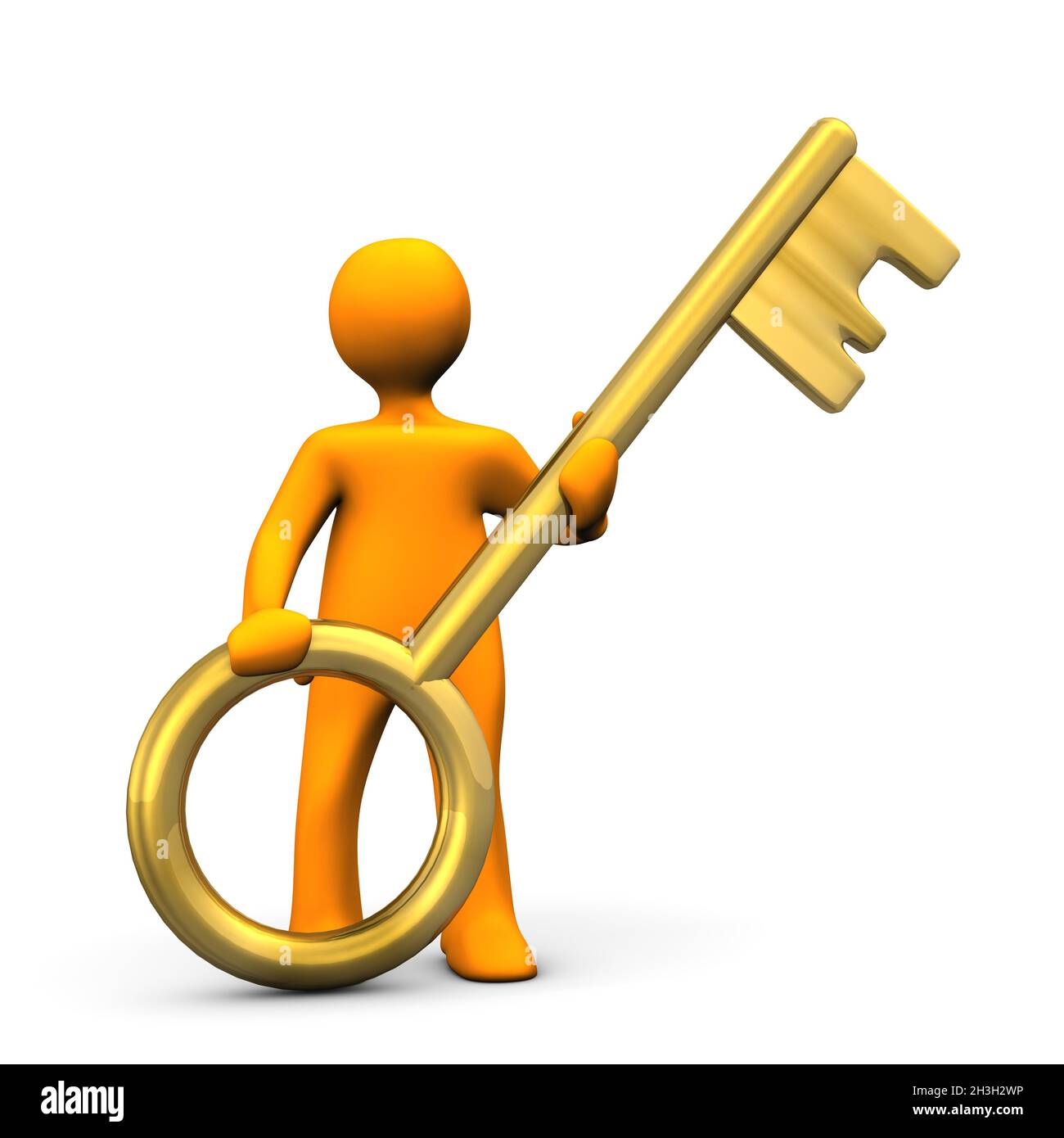 Cartoon security guy key hi-res stock photography and images - Alamy